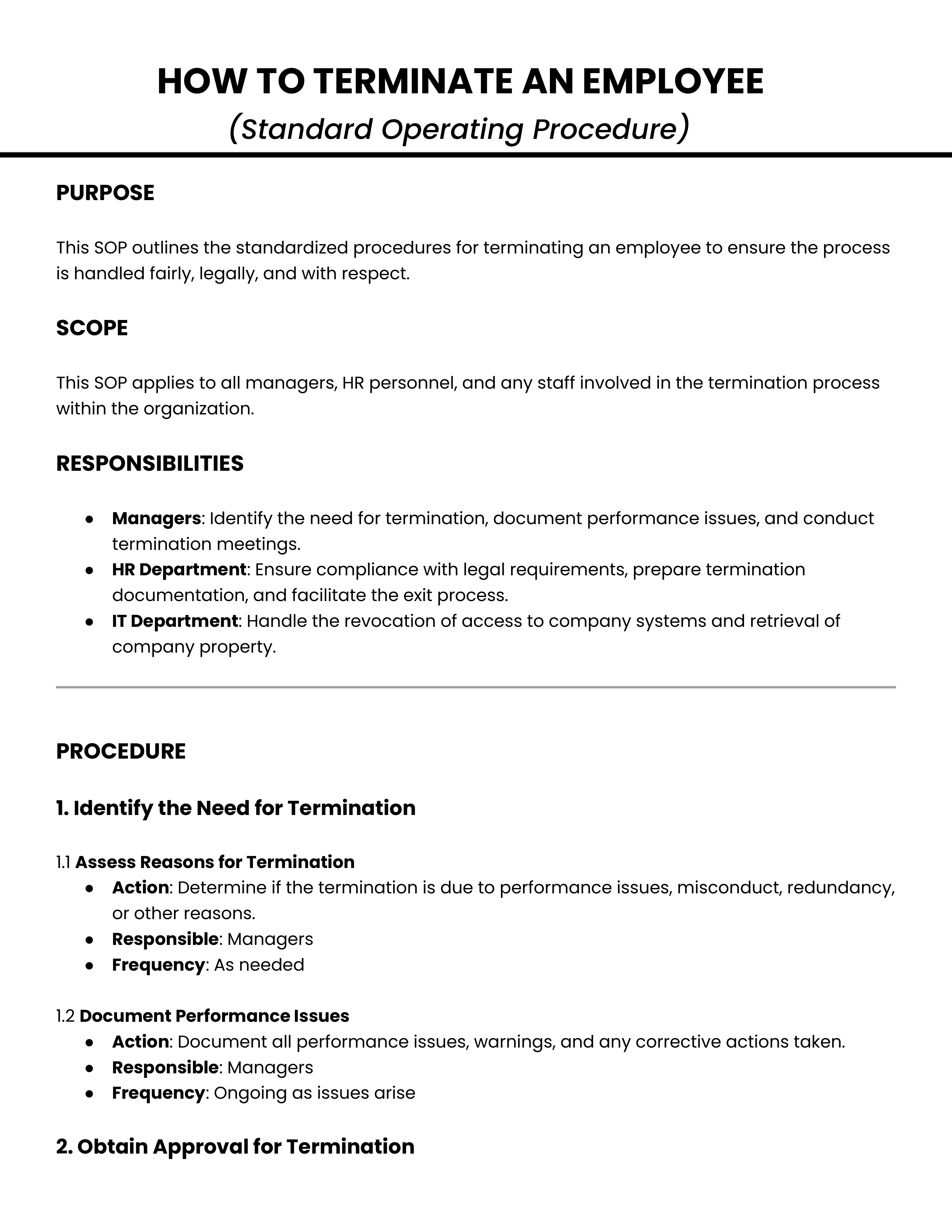 How to Terminate an Employee | Medusa Store